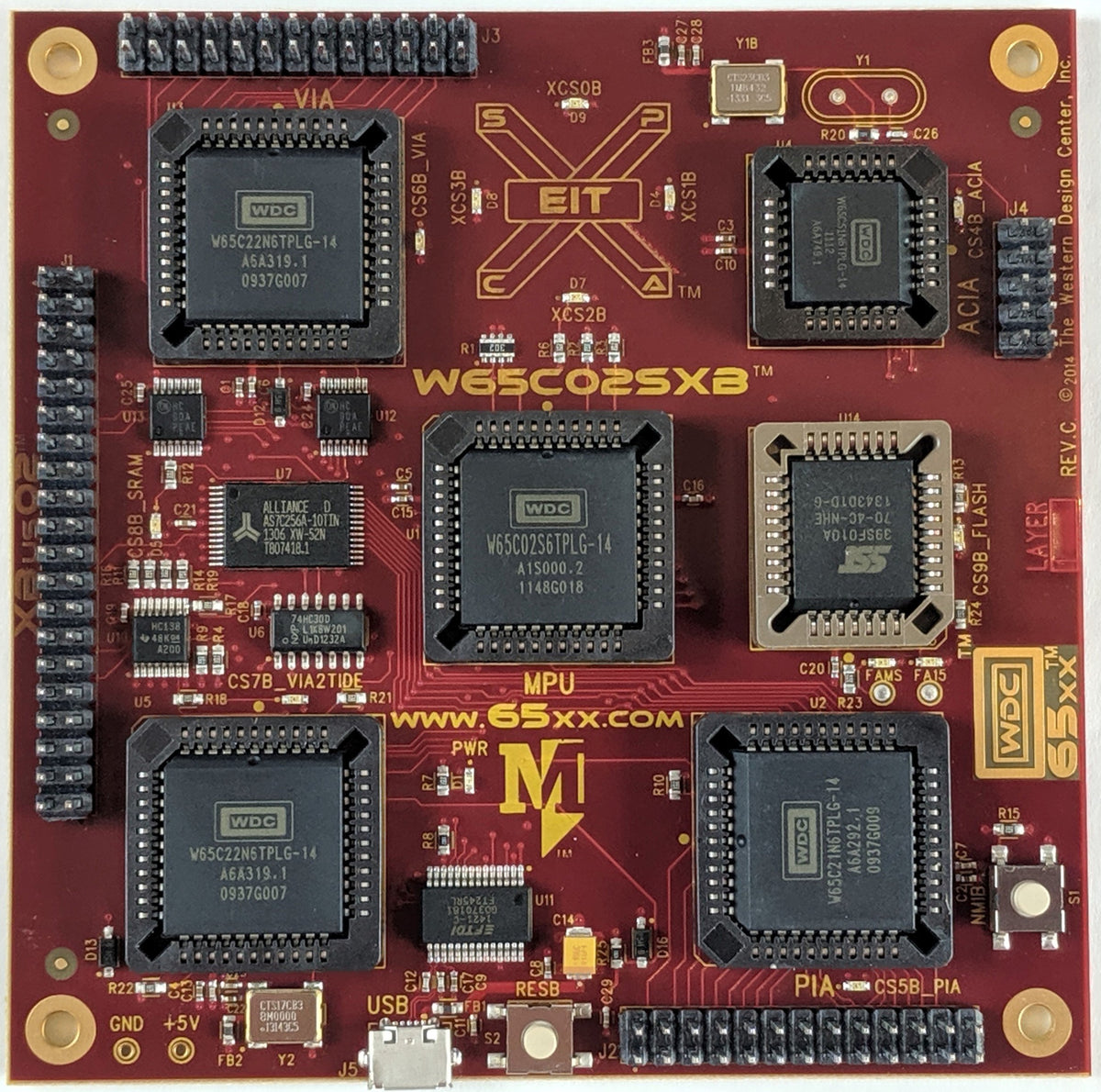 W65C02SXB - 6502 Educational and Development Board – WDC6502